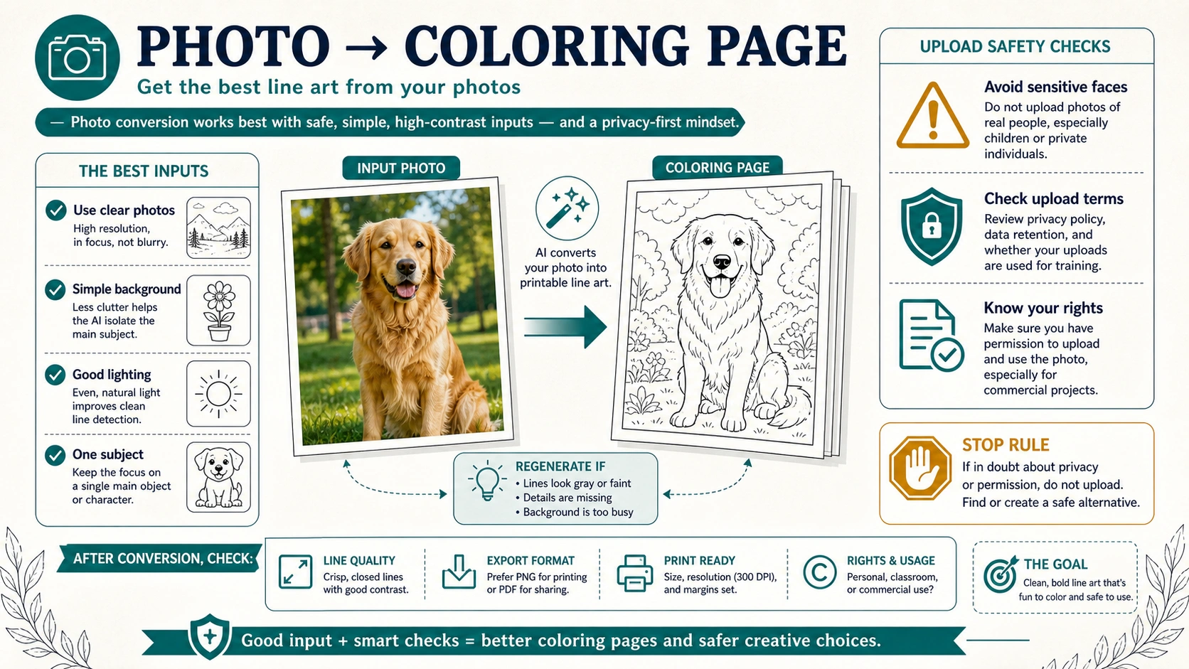 AI Coloring Page Generator: Make Printable Pages From Prompts or Photos ...